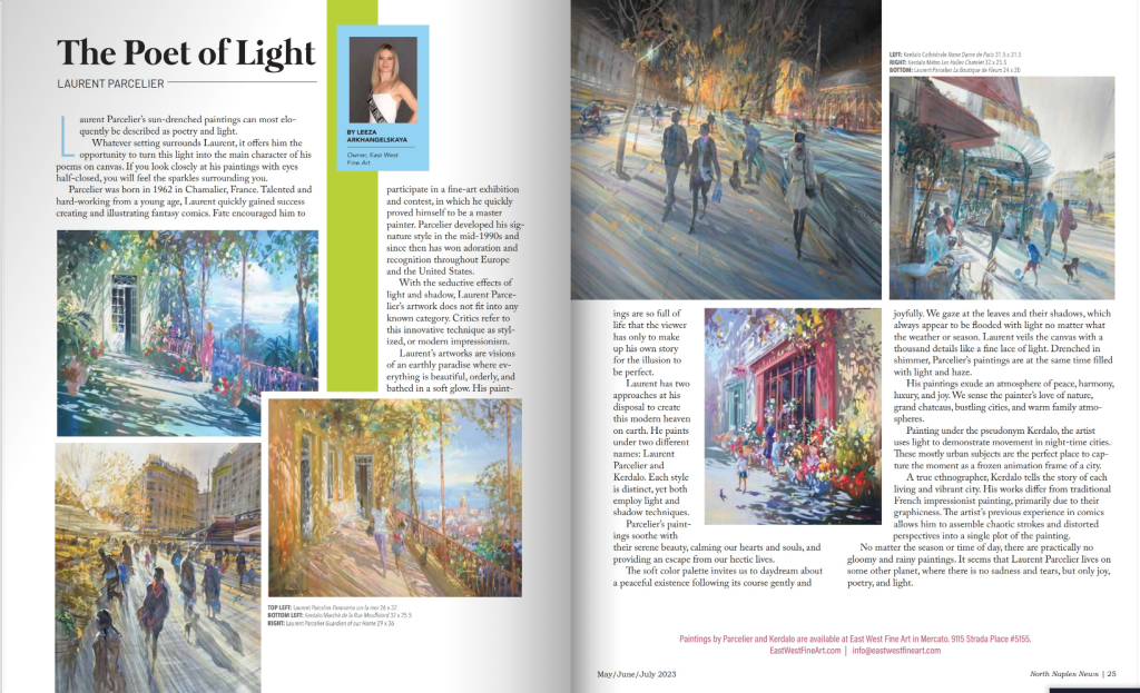 The Poet of Light - Laurent Parcelier - East West Fine Art